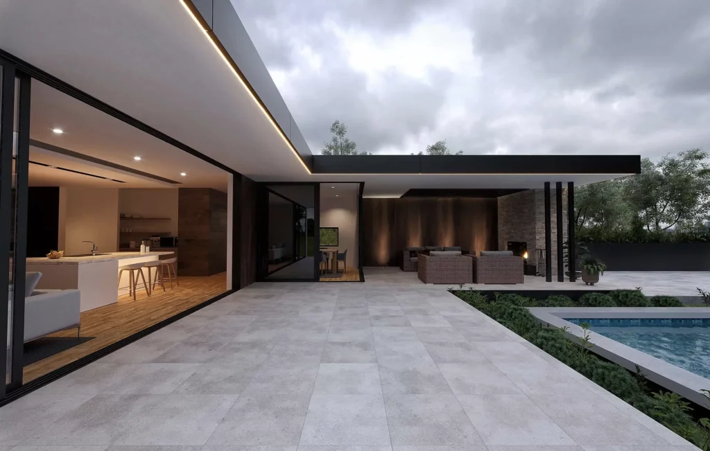 Exterior cement effect tiles Tunisia - Carthago Ceramic